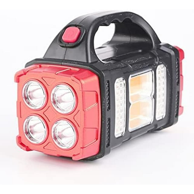 Spotlight Flashlight Rechargeable, Led High Lumens Super Bright, Solar ...