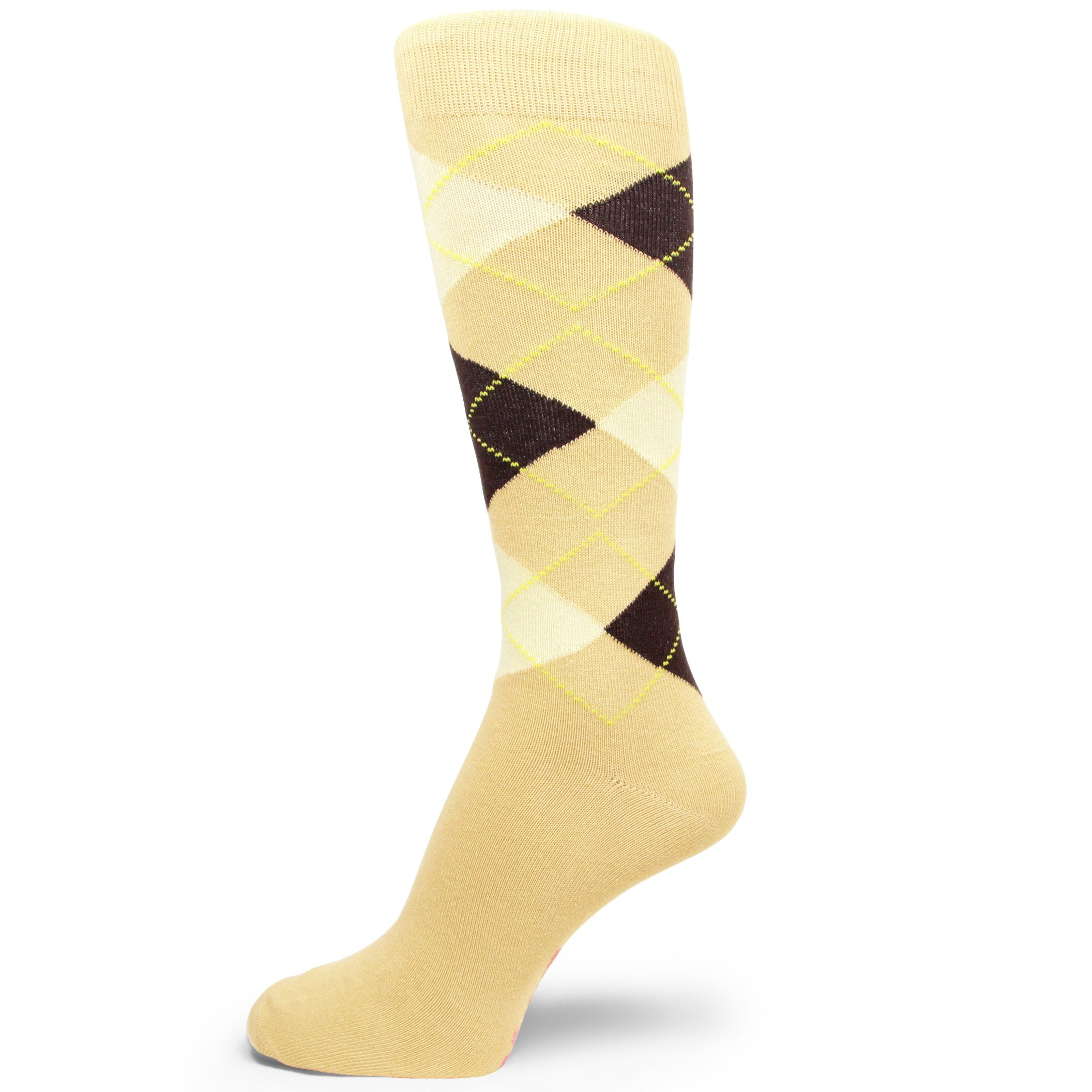Spotlight Hosiery shades of YELLOW Men's Groomsmen's Dress Socks (Gold ...