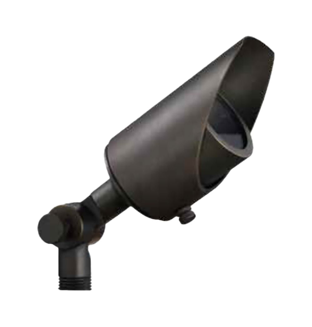 Spotlight Low Voltage Landscape Outdoor Solid Brass Uplight Bronze Finish Hardwired MR16 LED ...