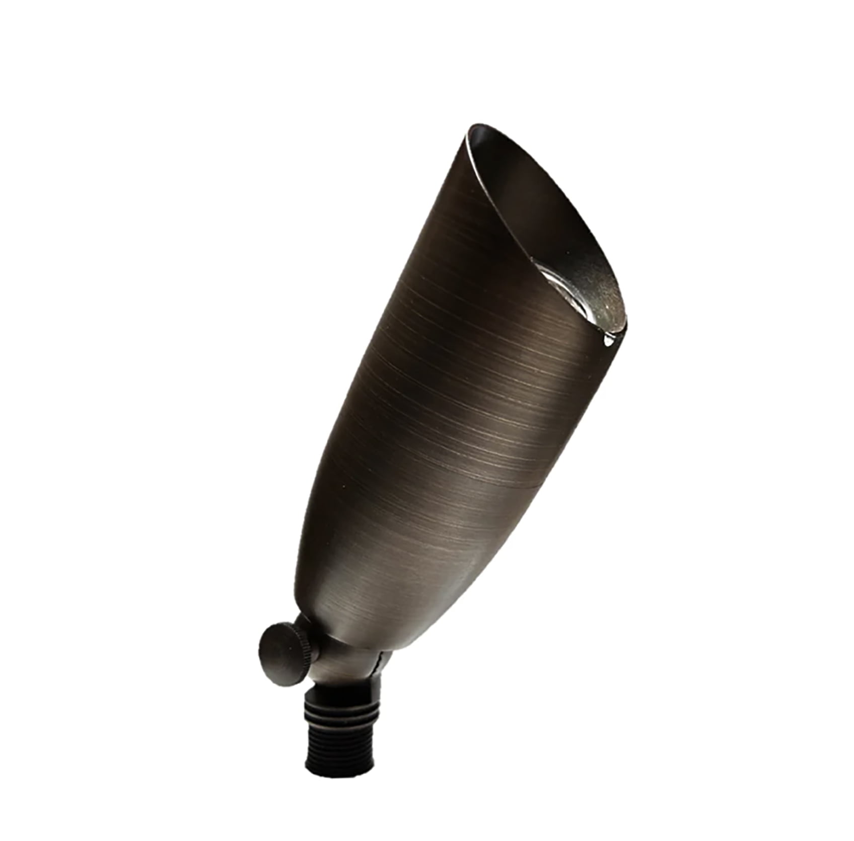 Spotlight Outdoor Solid Cast Brass Pre-Wired Lamp Natural Bronze ...