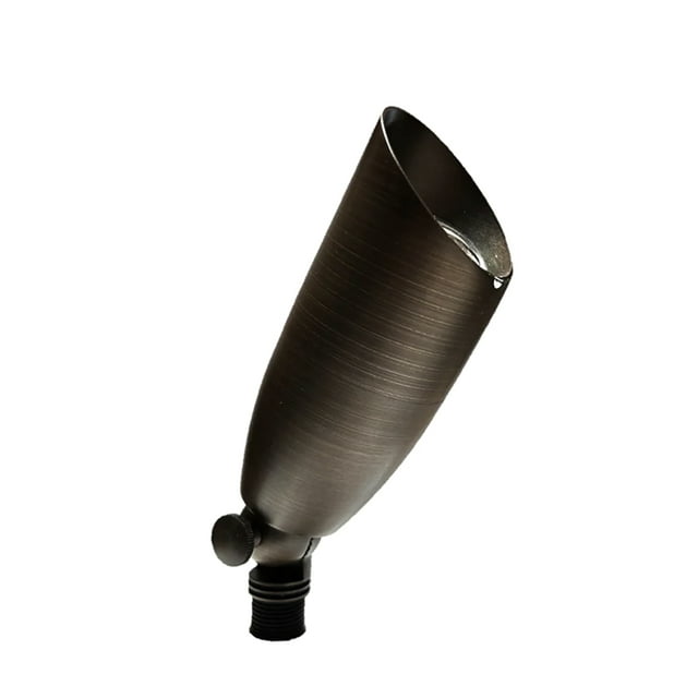 Spotlight Outdoor Solid Cast Brass Pre-Wired Lamp Natural Bronze Landscape Lighting MR16 LED ...