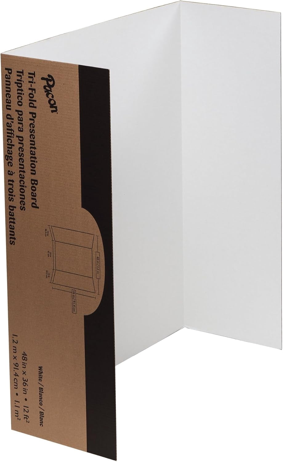 Spotlight Presentation Board and Header, 48 x 36, White Carton Count: 4 ...