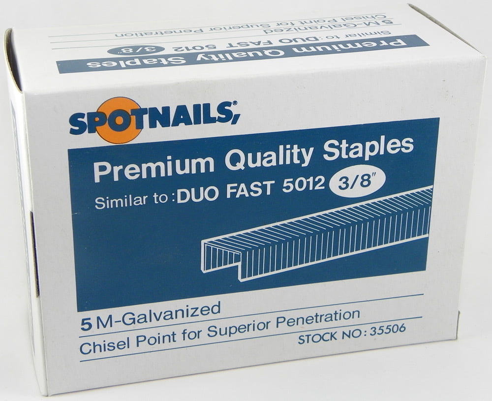 Spotnails 35506 3/8-Inch Staples, 5000 Count - Walmart.com