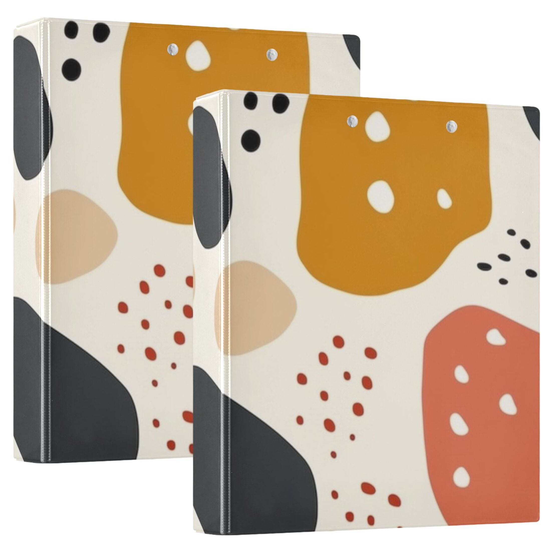 Spots Blocks 3 Ring Binders 1.5 inch Hardcover File Folders with ...