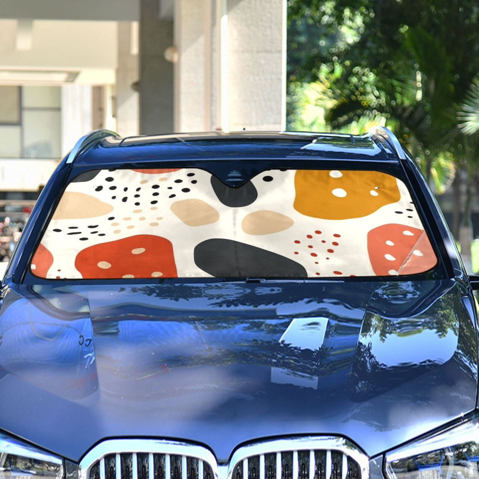 Spots Blocks Automotive Front Car Windshield Sun Shade Reflector ...