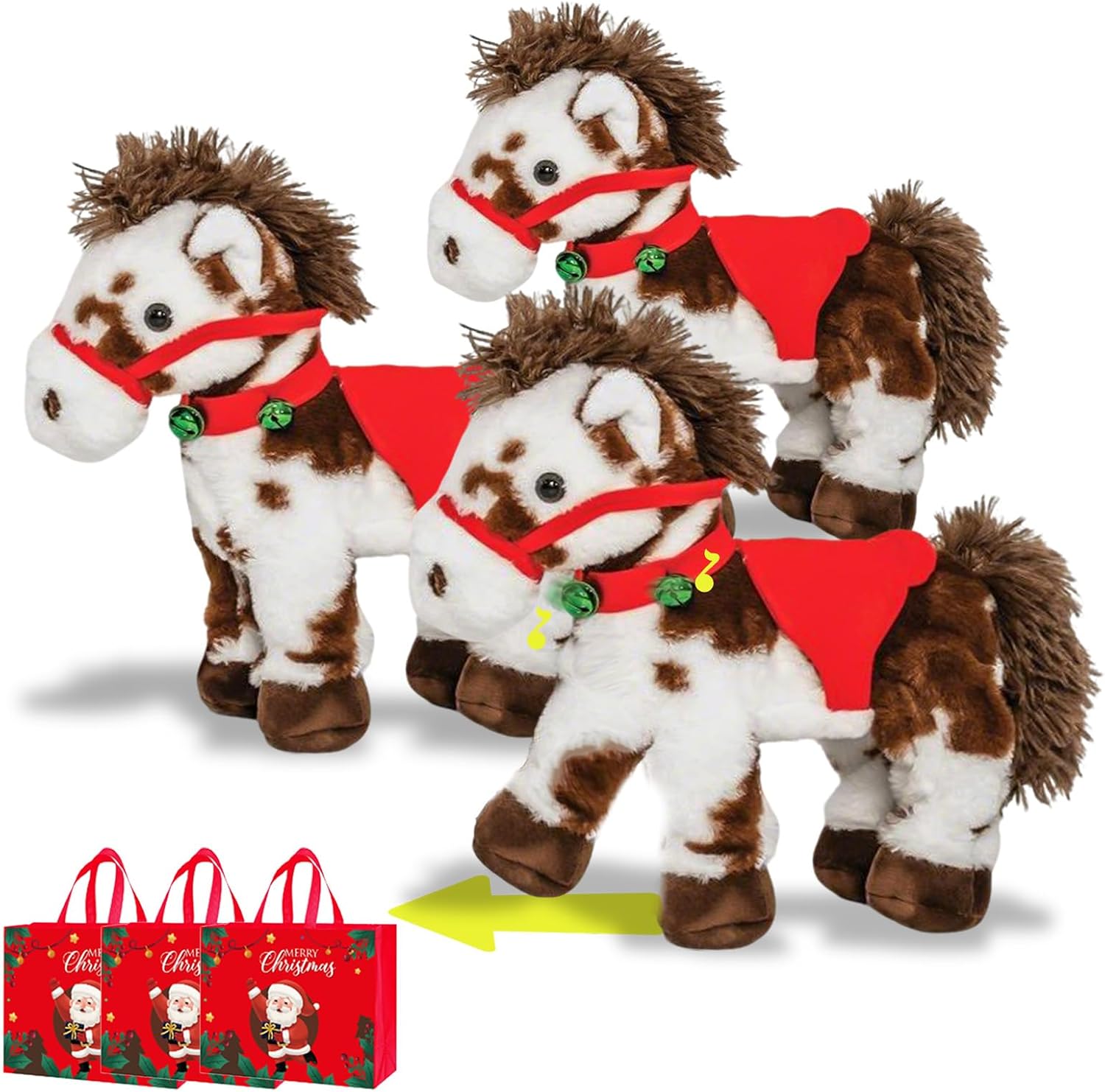 Spotted Animated Horse, Spotted Electric Plush Horse, Interactive ...