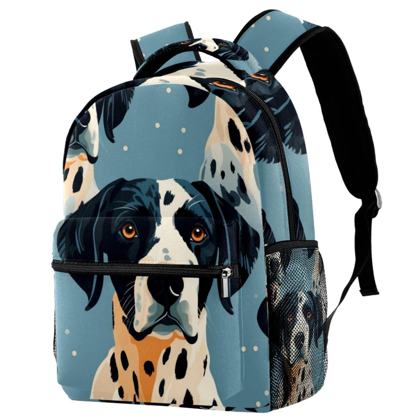 Spotted Dog Backpack, Rucksack, Casual Daypack for Boys/Girls/Students ...