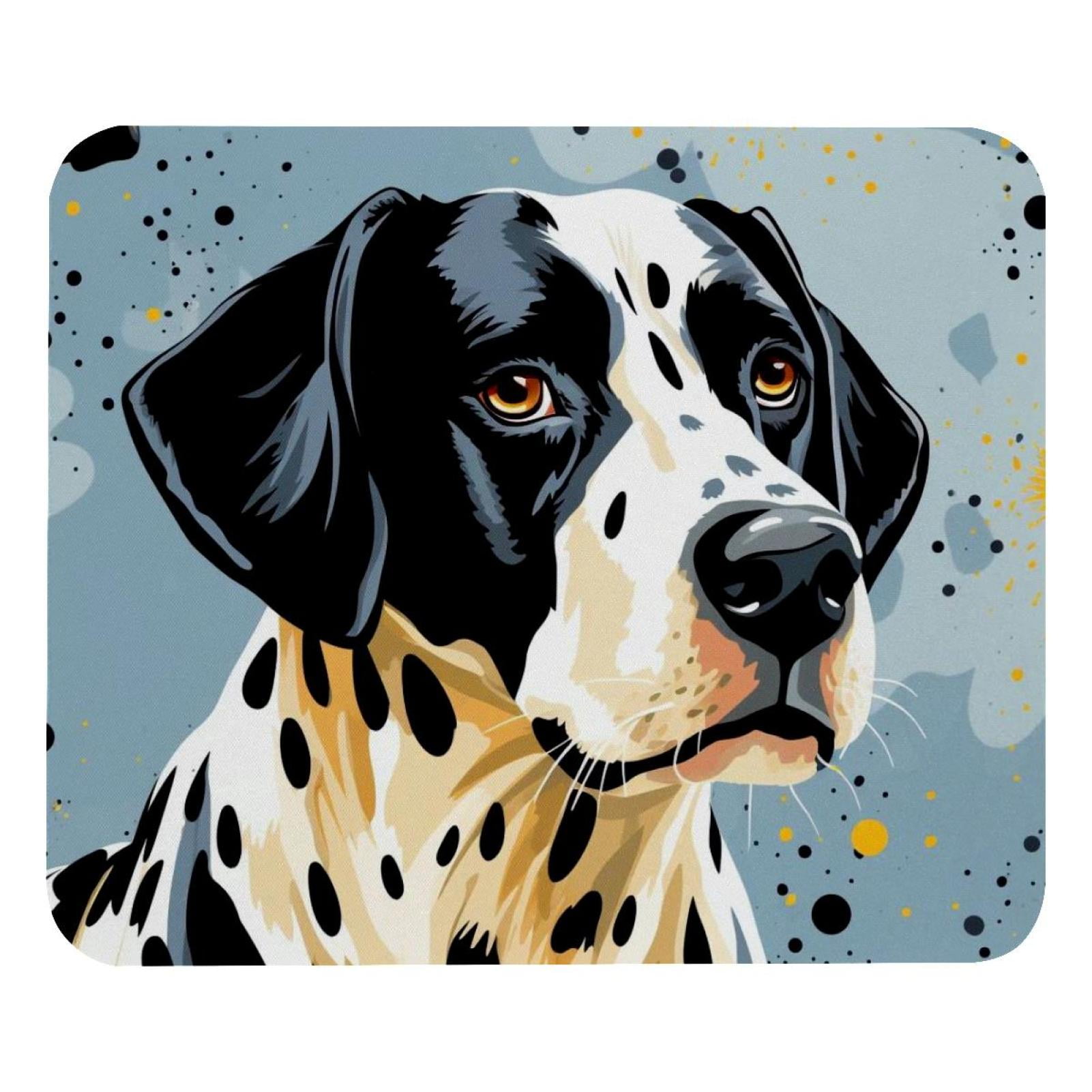 Spotted Dog Computer Mouse Pad,Rubber Mouse Mat for Gaming, Office ...