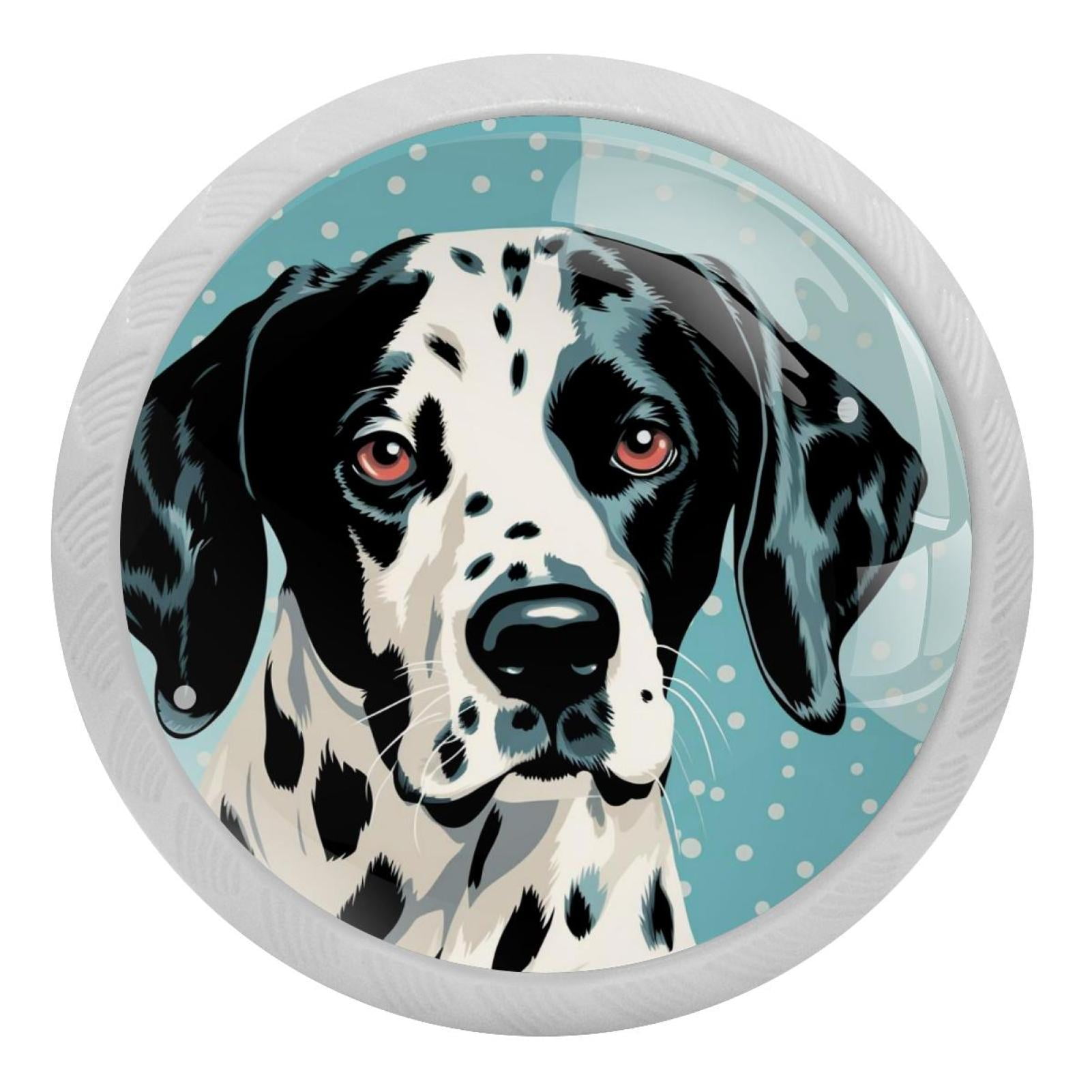 Spotted Dog Glow-in-the-Dark Fluorescent Drawer Pulls with Screws - 4 ...