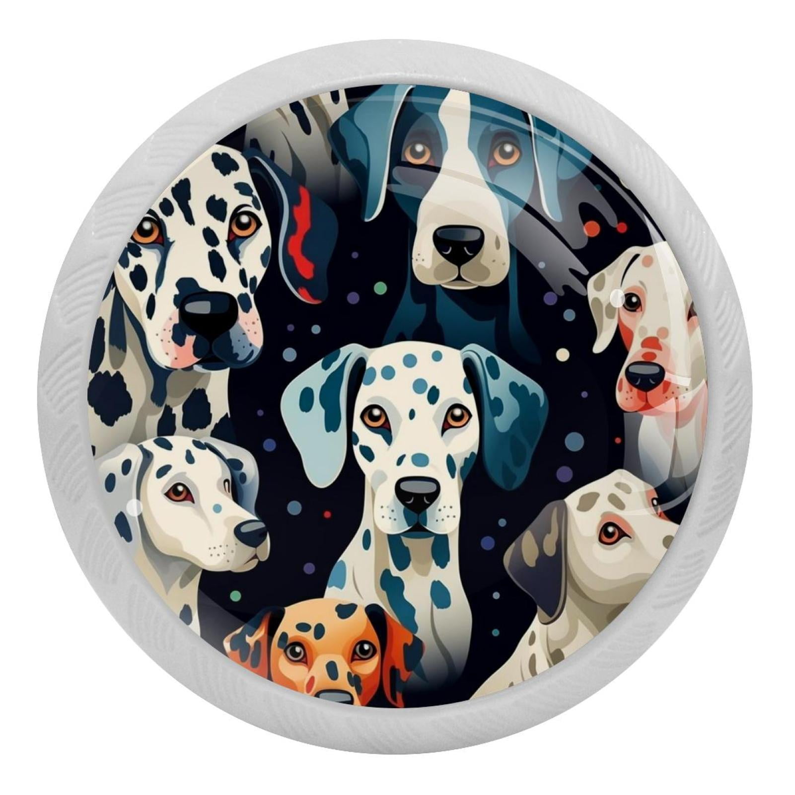 Spotted Dog Glow-in-the-Dark Fluorescent Drawer Pulls with Screws ...