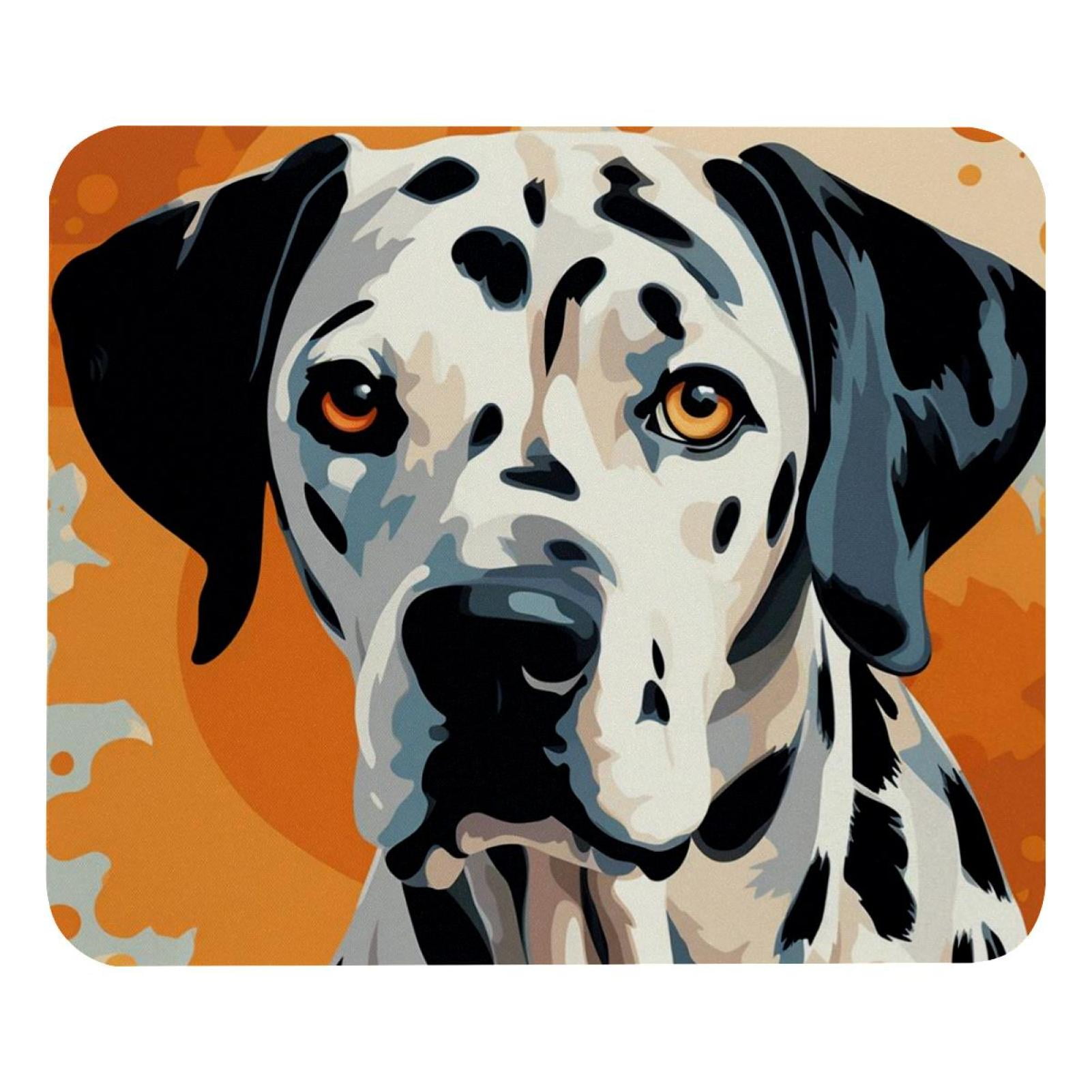 Spotted Dog Mouse Pad, Personality Design Rubber Base for Office Decor ...