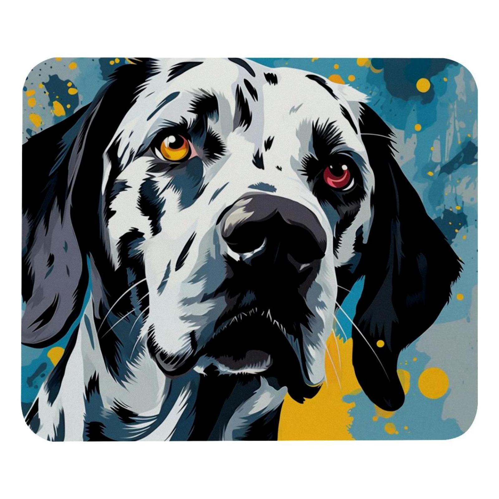 Spotted Dog Mouse Pad, Personality Design Rubber Base for Office Decor ...