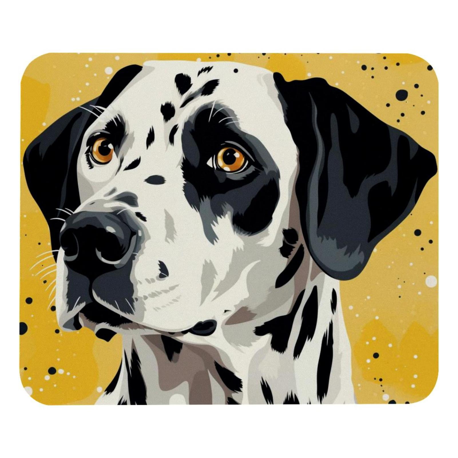 Spotted Dog Mouse Pad, Personality Design Rubber Base for Office Decor ...
