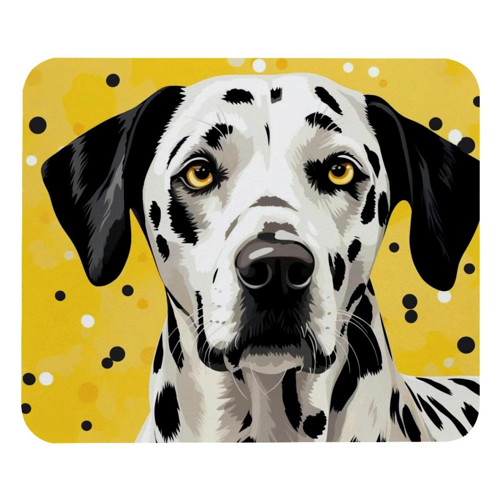 Spotted Dog Mouse Pad, Personality Design Rubber Base for Office Decor ...