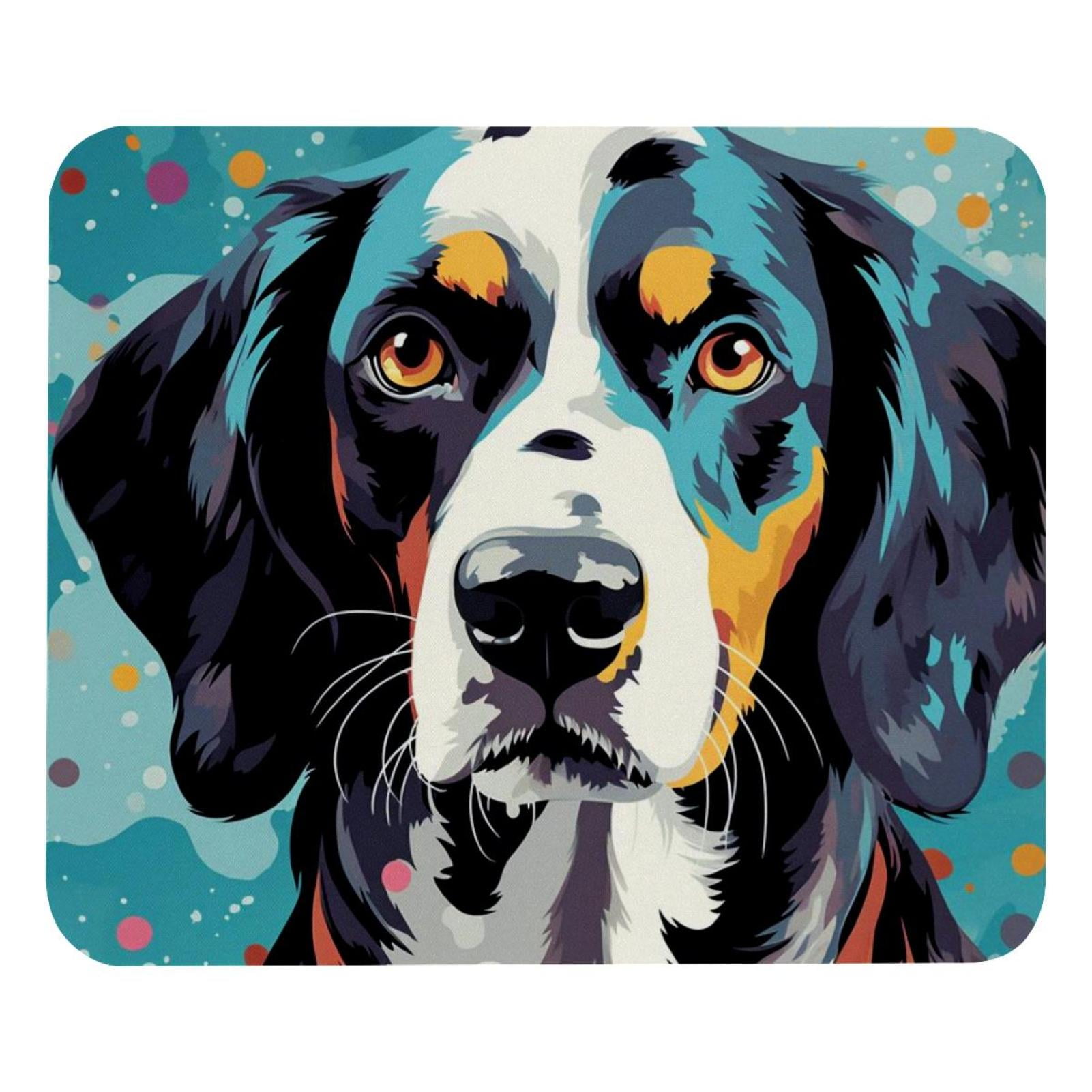 Spotted Dog Mouse Pad, Personality Design Rubber Base for Office Decor ...