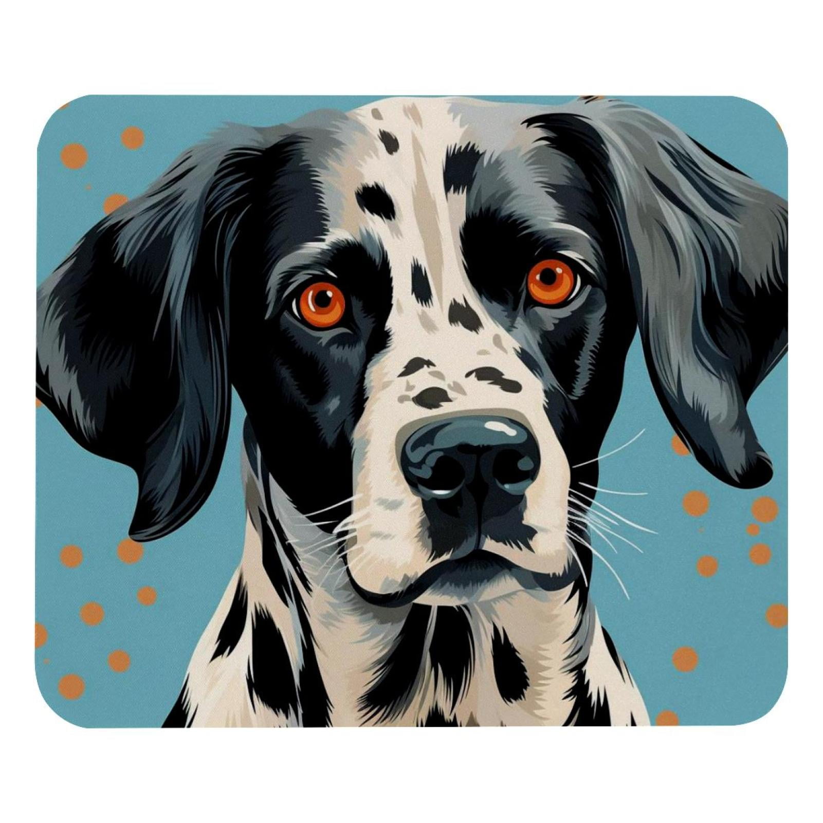 Spotted Dog Mouse Pad, Personality Design Rubber Base for Office Decor ...