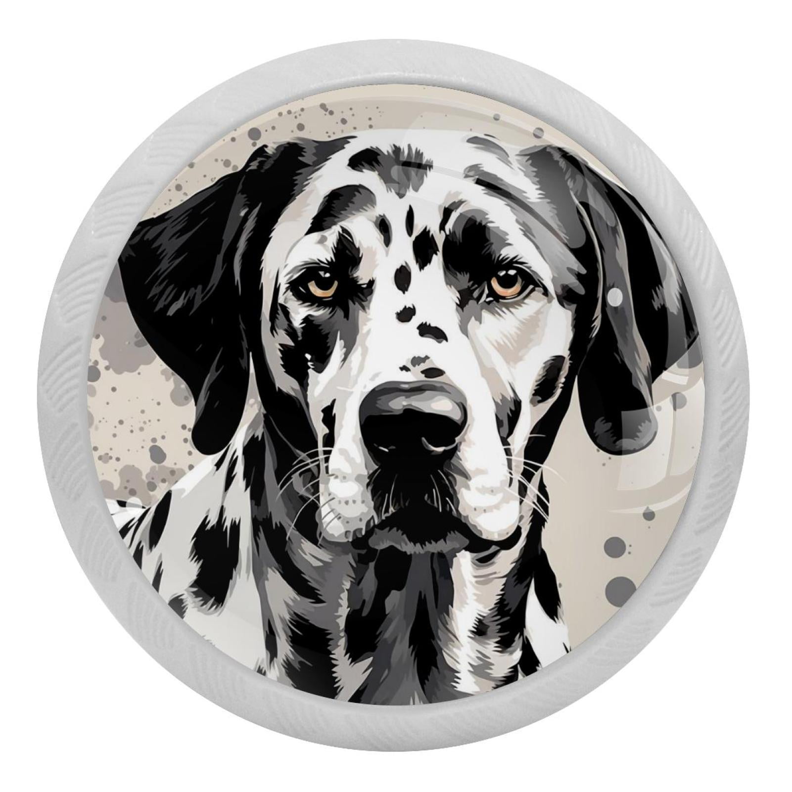 Spotted Dog Round Glow-in-the-Dark Fluorescent Cabinet and Dresser ...