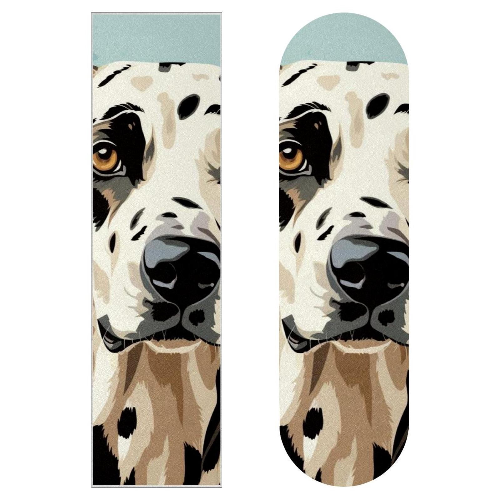 Spotted Dog Skateboard Grip Tape Pack of Two - Emery Surface, PVC ...