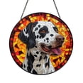 Spotted Dog Window Hanging Decor, Stained Glass Style Fantasy Animal ...