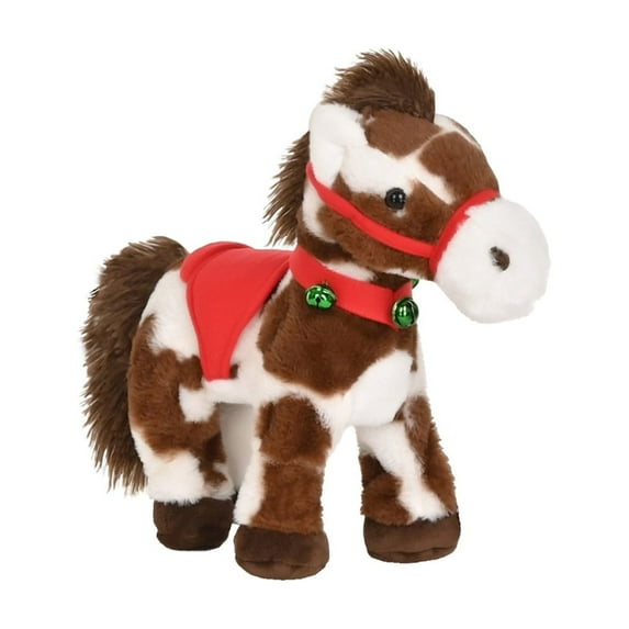 Spotted Electric Plush Horse,Interactive Brown-and-White Spotted Pony ...