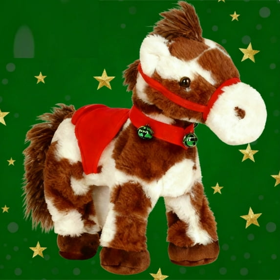Spotted Electric Plush Horse, Interactive Walking Pony with Realistic ...