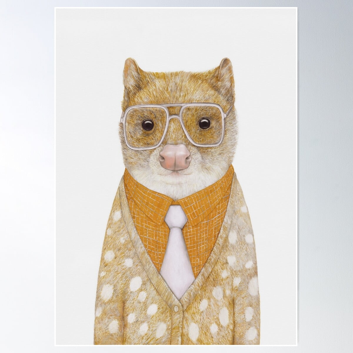 Spotted Quoll, Australian Hipster Animal Poster Wall Art, Modern Wall ...