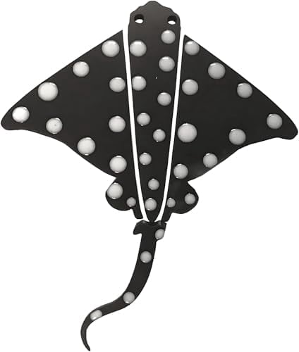 Spotted Stingray Porcelain Swimming Pool Mosaic (14", Black)$$Garden ...