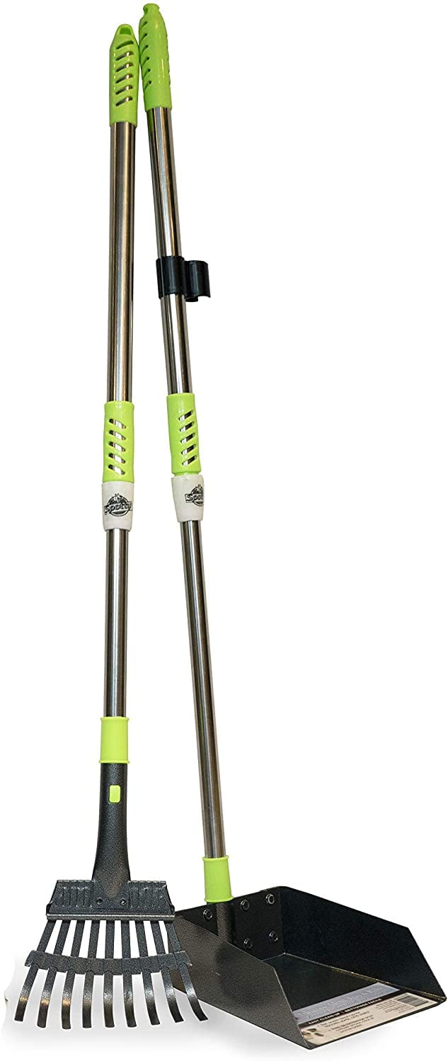 Spotty 2154 Telescopic Tray & Rake Pet Dog Pooper Scooper -Extendable ...