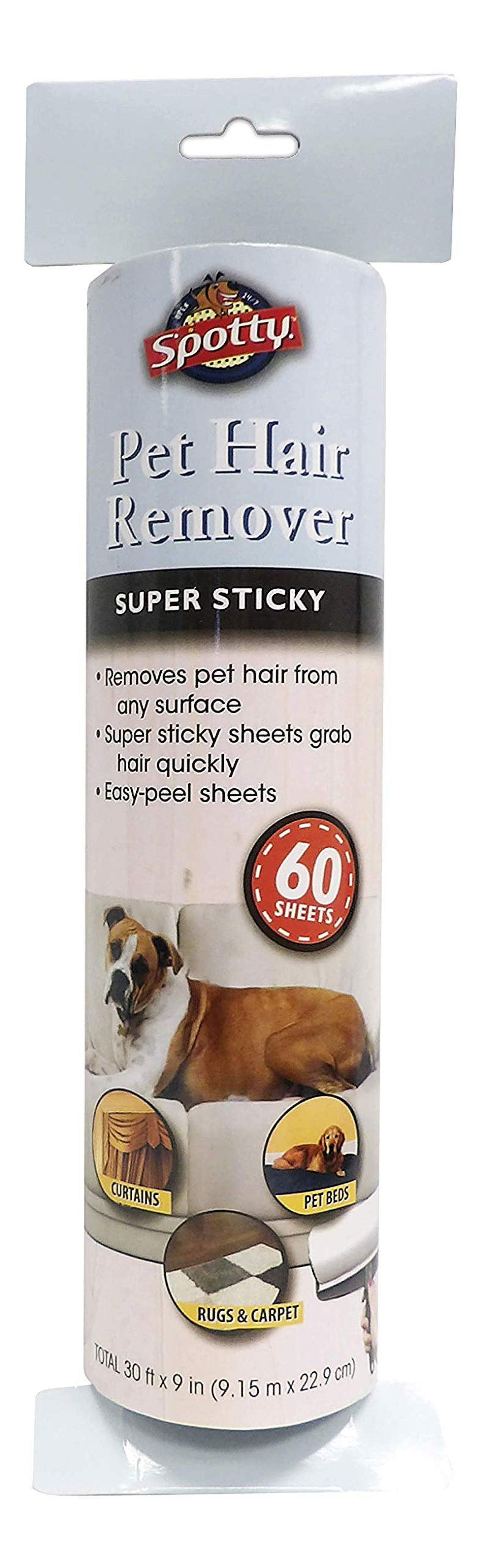 Spotty Supersize Extra Sticky, Adhesive Lint Roller Refill, Pet Cat ...