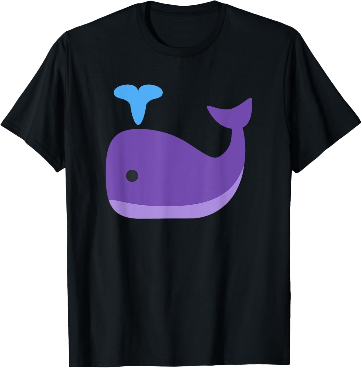 Spouting Whale T-Shirt men and women can wear, black, white, gifts ...