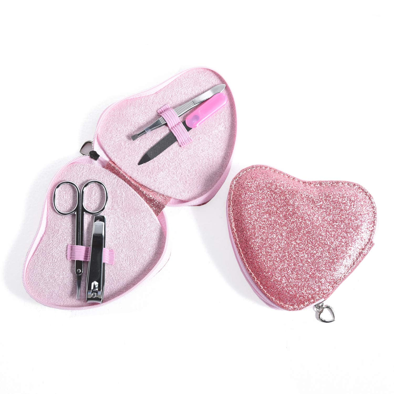 Spove Heart Manicure sets Nail Clippers Pedicure Set Manicure Kit for ...