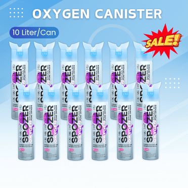 Boost Oxygen Natural Portable 5L Pure Oxygen Canister Peppermint (4 ...