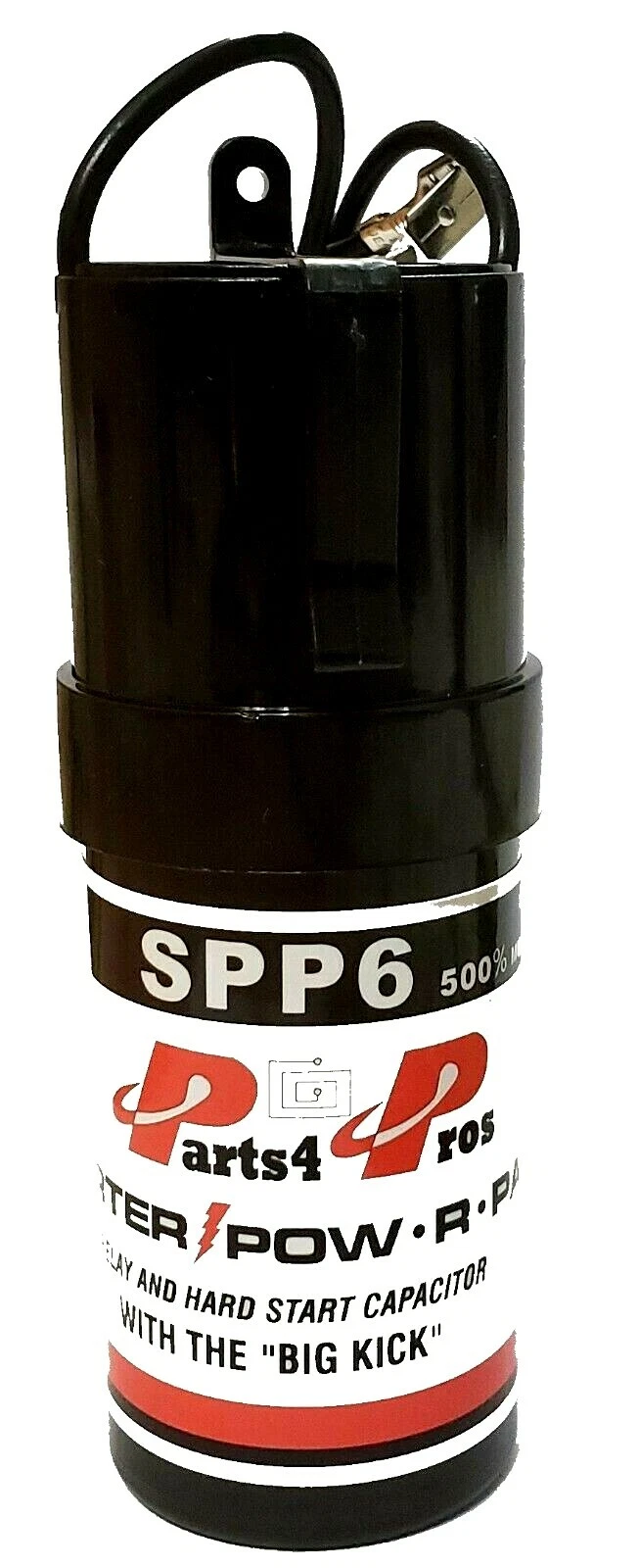 Spp6 Hard Start Kit Capacitor Relay 1/2Hp-10Hp Increases Torque 500% Pow-R-Pak - Walmart.com