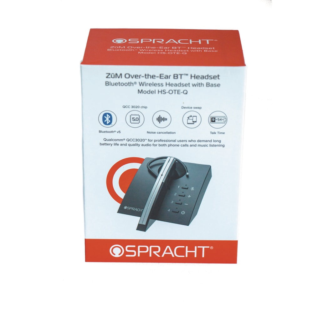 Spracht HSOTEQ ZuM Monaural Over-The-Ear Bluetooth Headset - Walmart.com