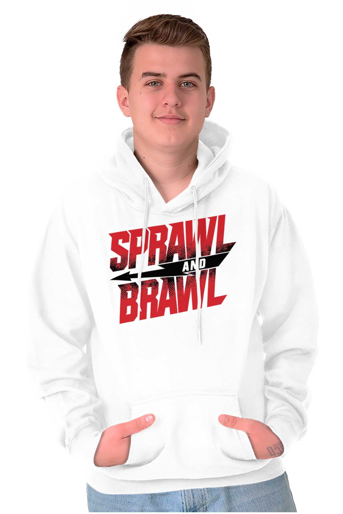Sprawl and Brawl Muay Thai Fight Unisex Plus Size Hoodie Brisco Brands ...