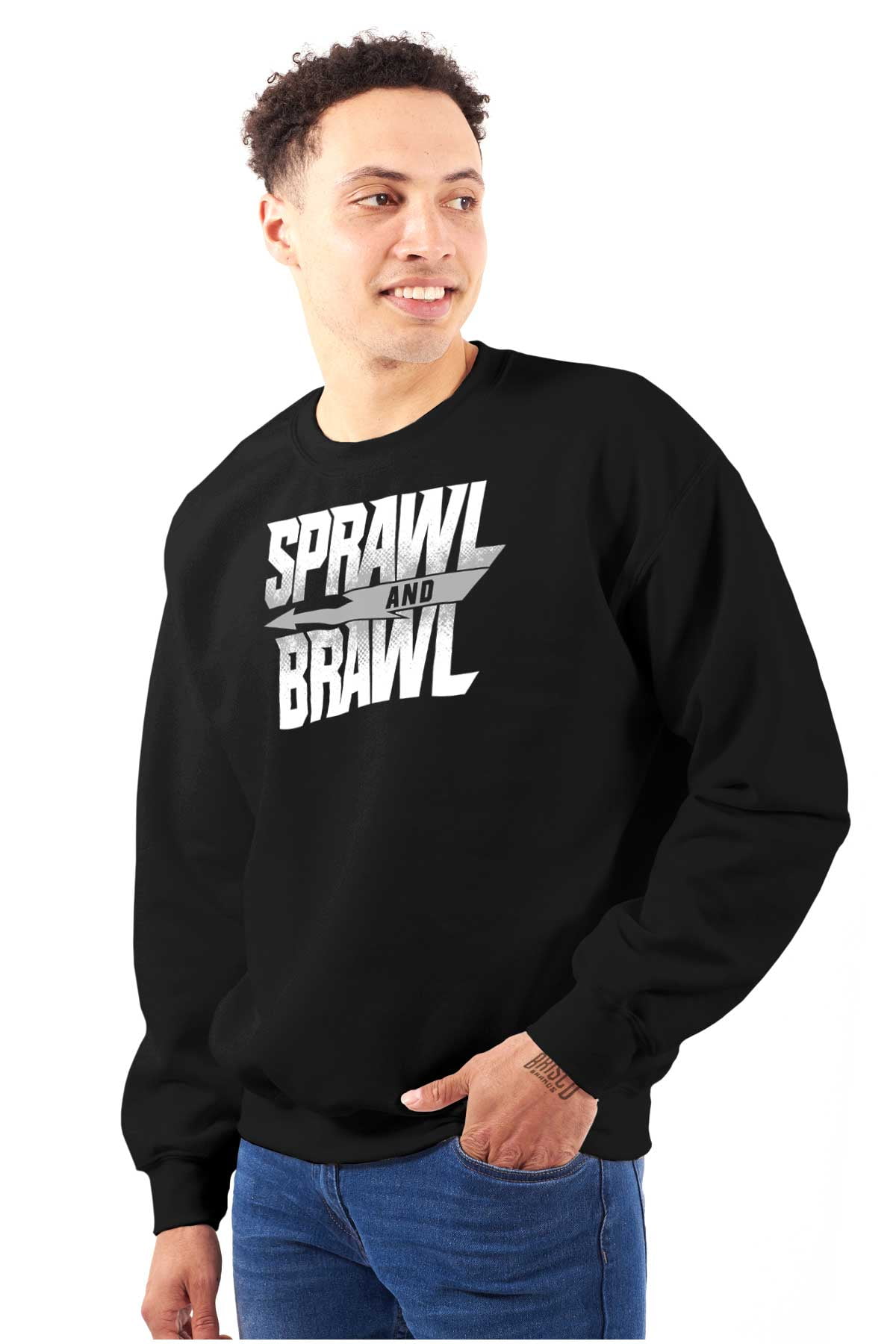 Sprawl and Brawl Muay Thai Fight Unisex Plus Size Sweatshirt Brisco ...