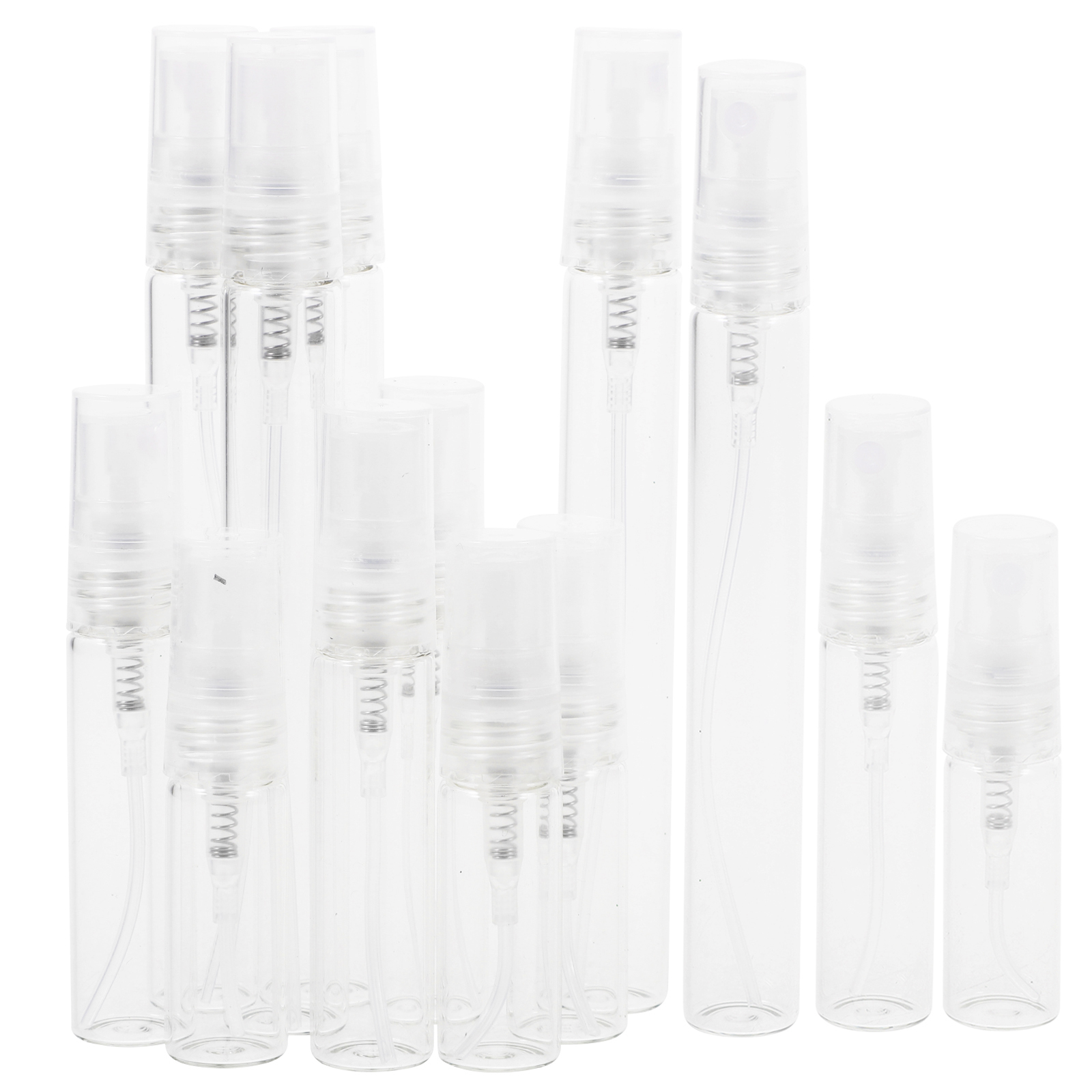 Spray Bottle 18 Pcs Press Push Type Plastic Nozzle Glass Body - Walmart.com