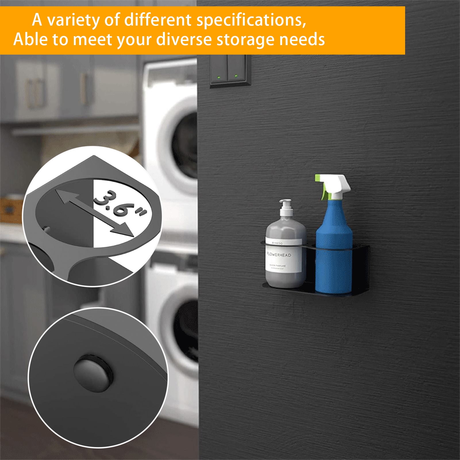 Spray Bottle Holder Storage Rack Rustproof Strong Load-bearing Easy ...