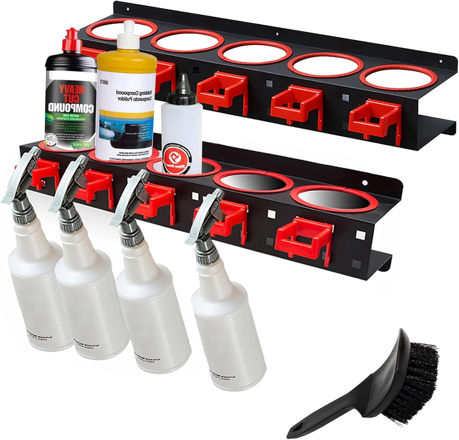 Spray Bottle Storage Rack, Wall Mounted Spray Rack Holder, Spray Rack ...