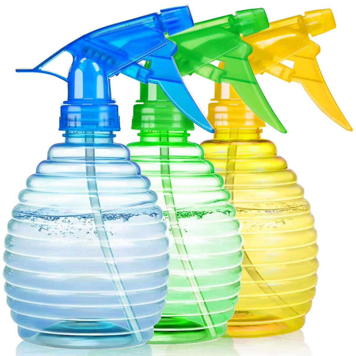 Spray Bottles - 3 Pack, 16 oz - Mist/Stream, Bright Colors, Sturdy ...
