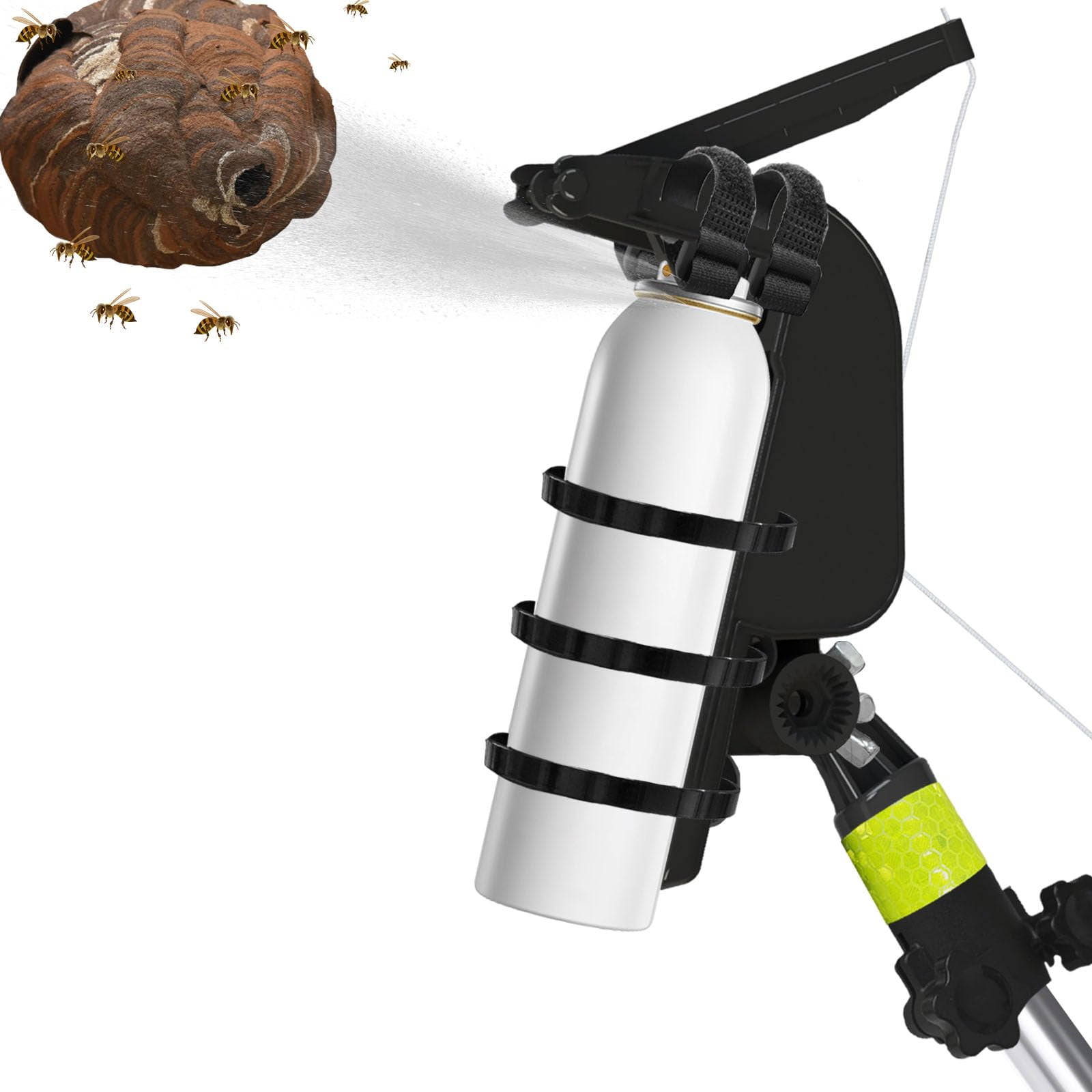 Spray Can Extension Pole - Aerosol and Duster Adaptor for Wasp Spray ...