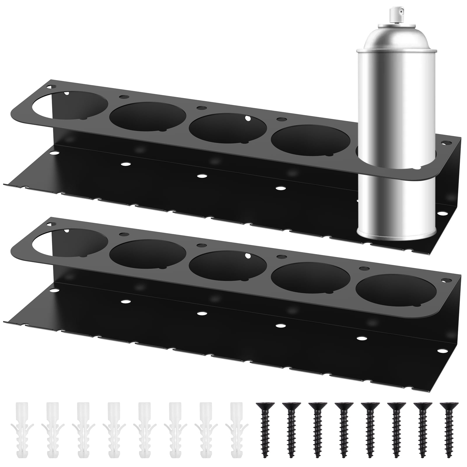 Spray Can Holder Large Opening Wall Mounted Aerosol Spray Organizer ...