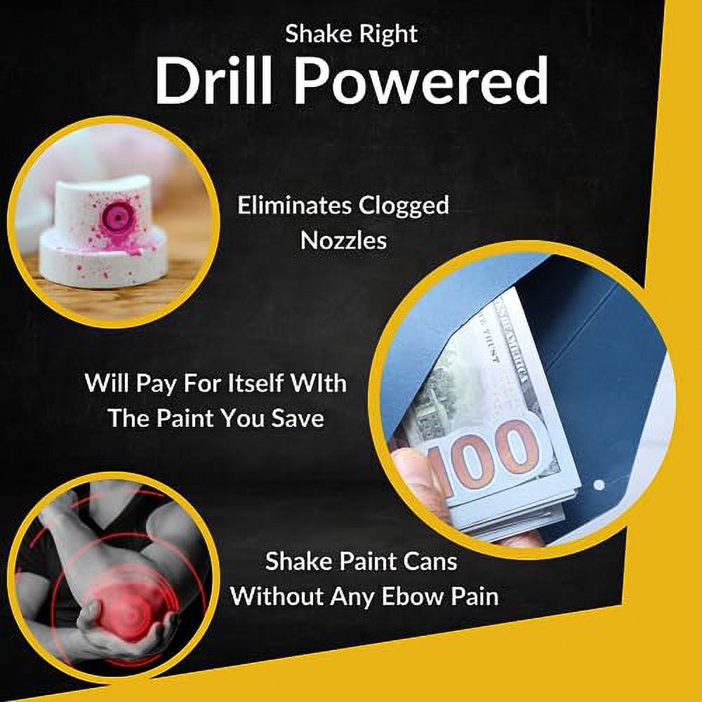 Spray Can Paint Shaker Mixer - Drill Powered Paint Shaker Electric ...