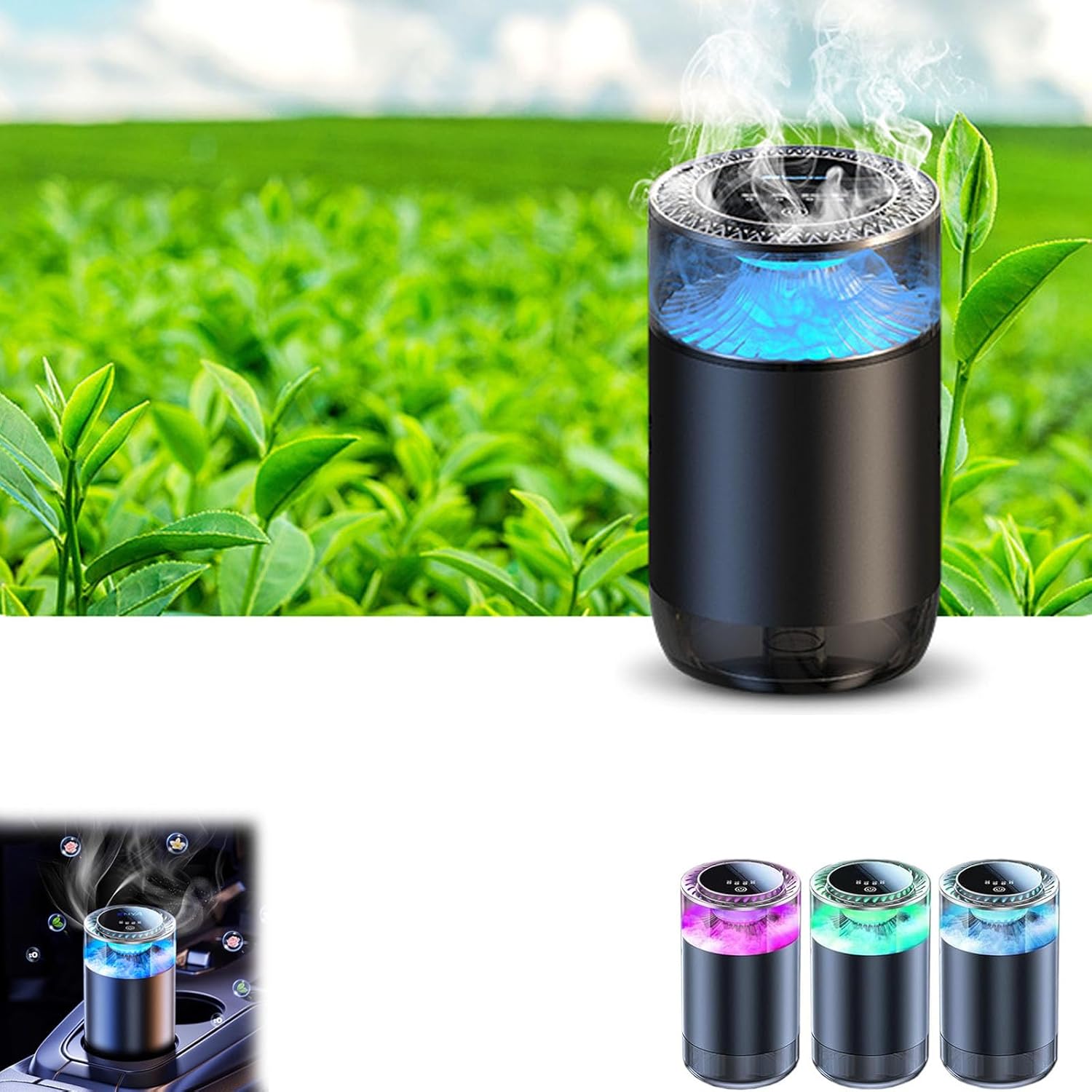 Spray Car Viewing Aromatherapy Diffuser, Rechargeable Auto On/Off ...