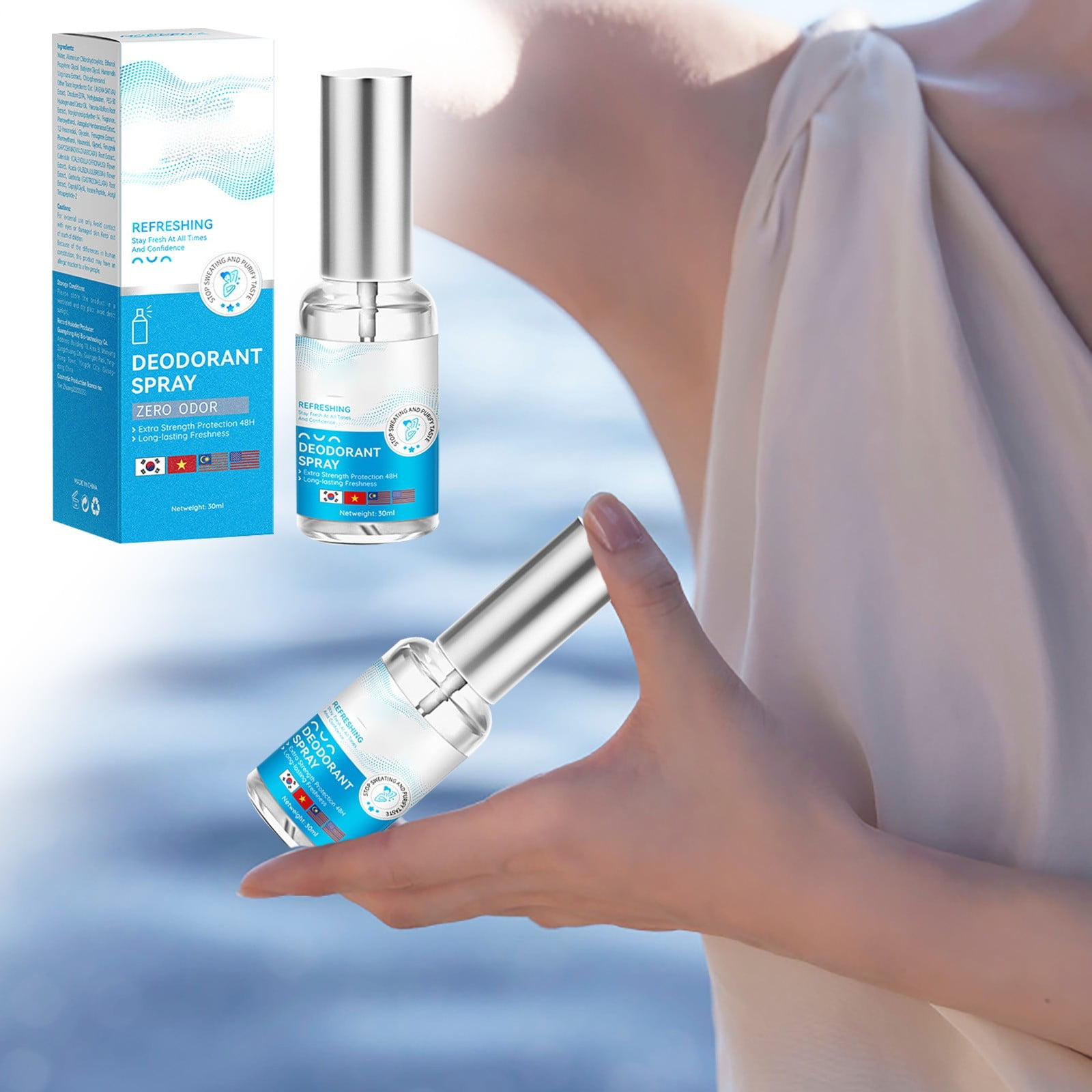 Spray Deodorant For Men&Women - Whole Body Deodorant Spray - 72 Hr Odor ...