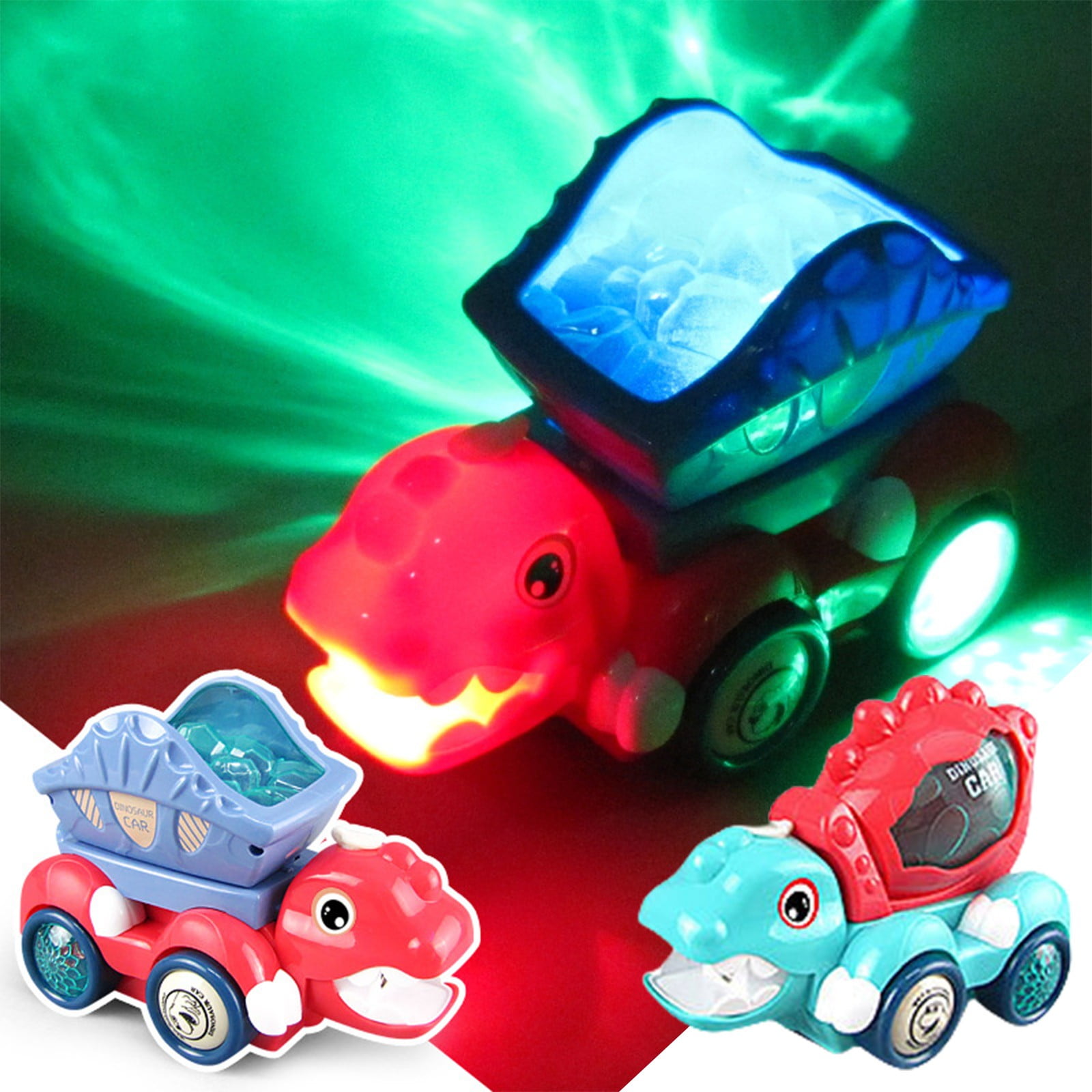 Spray Dinosaur Engineering Car Toy for Kids - Light & Music, Universal ...