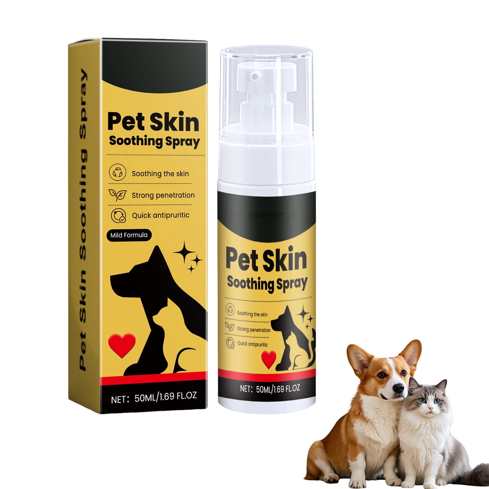 Spray for Dogs, Cats, Horses - Itch Relief Spray & Hot Spot Treatment ...