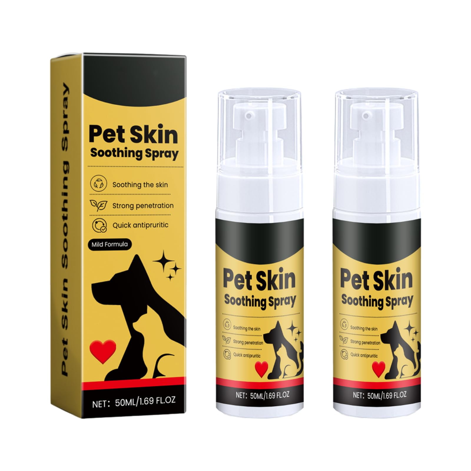 Spray for Dogs, Dogs Skin Repair Spray, Pet Skin Treatment Spray ...