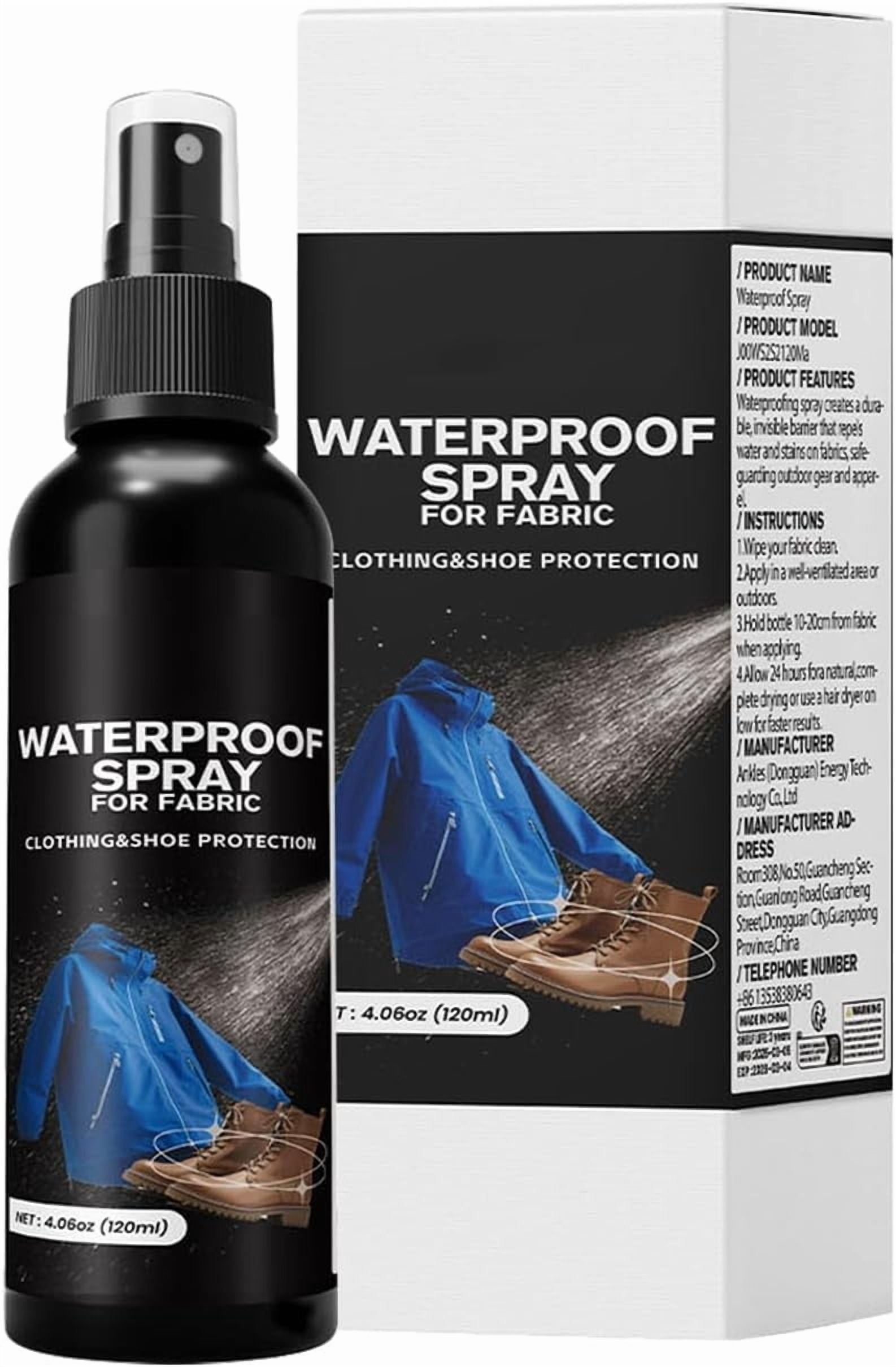 Spray for Fabric - Long-Lasting Breathable Fabric Protector Clothing ...