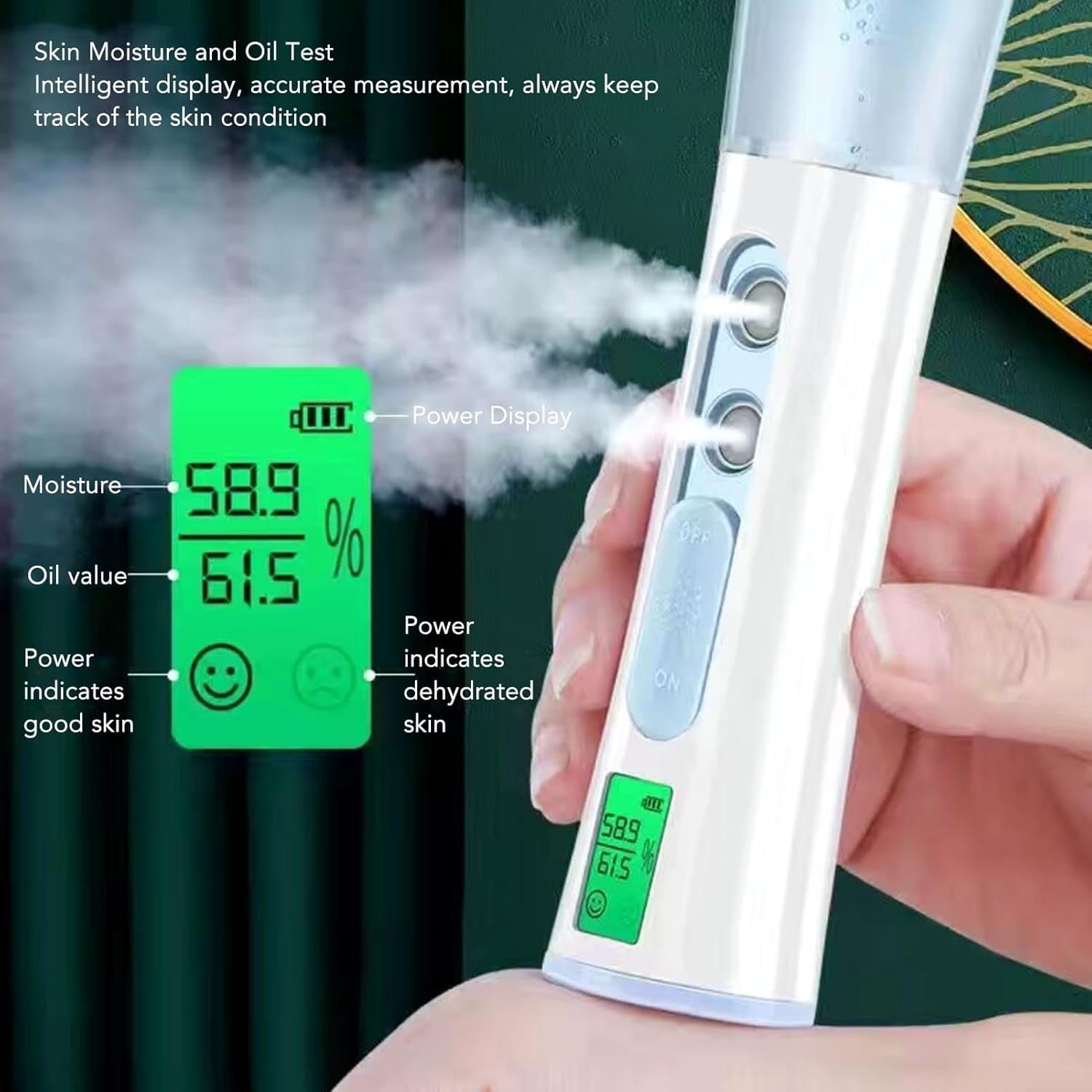 Spray Fine Mist Bottles with Double Spray Nozzle, Portable Facial ...